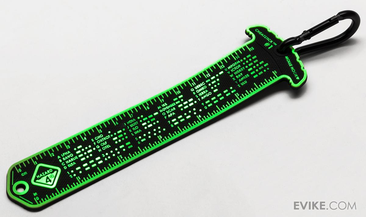 Hazard 4 Cheatstick #1 Morse/Ruler (Color: Glow in the Dark), Tactical ...
