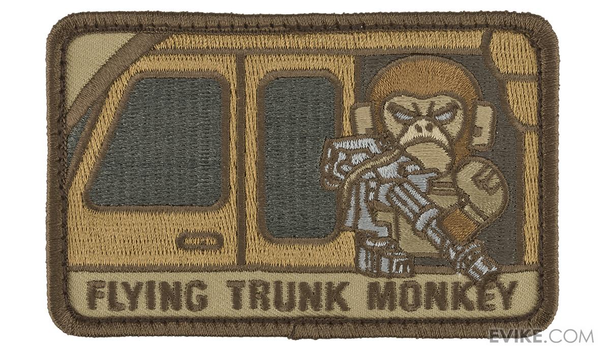 Mil-Spec Monkey "Tactical Trunk Monkey" Hook and Loop Patch(Color: Desert), Tactical Gear ...