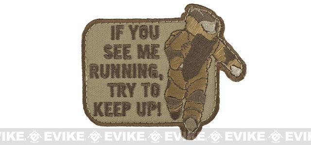 Mil-Spec Monkey "EOD Running" Morale Patch (Color: Desert), Tactical ...