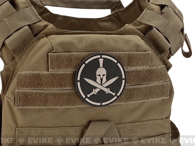 Mil-Spec Monkey "Spartan Helmet" PVC Morale Patch (Color: SWAT), Tactical Gear/Apparel, Patches ...