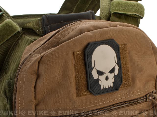 Mil-Spec Monkey "Pirate Skull - Large" PVC Morale Patch (Color: SWAT), Tactical Gear/Apparel ...