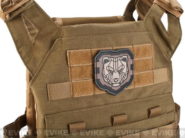 Mil-Spec Monkey "Industrial Bear" PVC Morale Patch (Color: Urban), Tactical Gear/Apparel ...