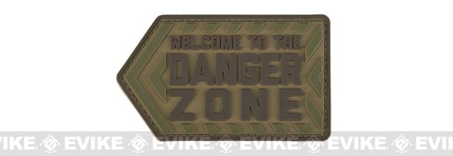 Mil-Spec Monkey "Danger Zone" PVC Morale Patch (Color: Multicam), Tactical Gear/Apparel, Patches ...