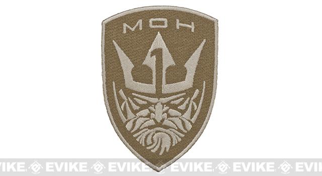 MOH Embroidered Morale Patch (Style: King / Tan), Tactical Gear/Apparel ...