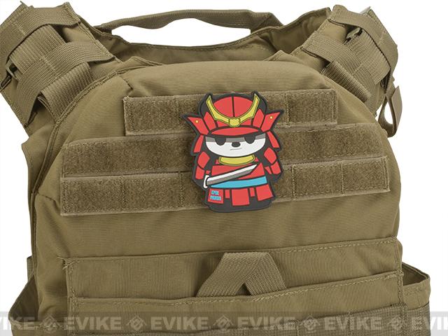 Epik Panda "Panda Samurai" PVC Rubber Hook and Loop Morale Patch ...