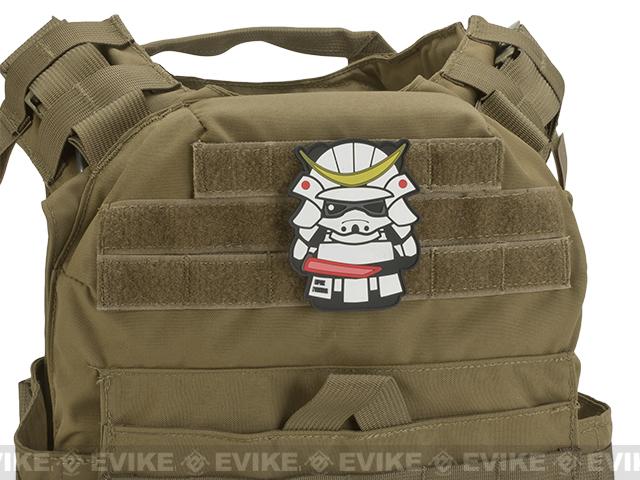 Epik Panda "Panda Samurai" PVC Rubber Hook and Loop Morale Patch ...