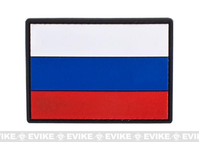 PVC Hook and Loop International Flag Patch (Flag: Russia), Tactical ...