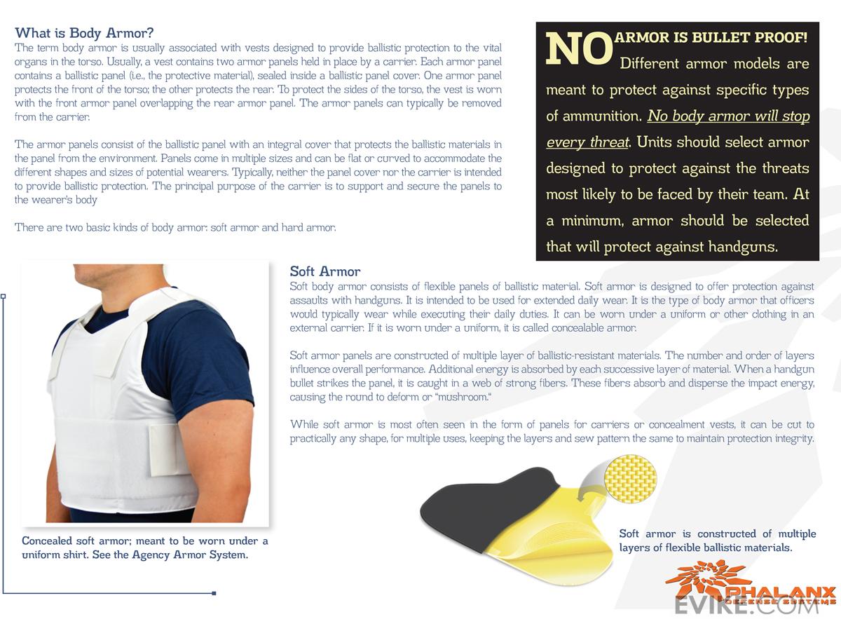 Phalanx Defense Systems Stealth Operator Soft Armor Protection Panels ...