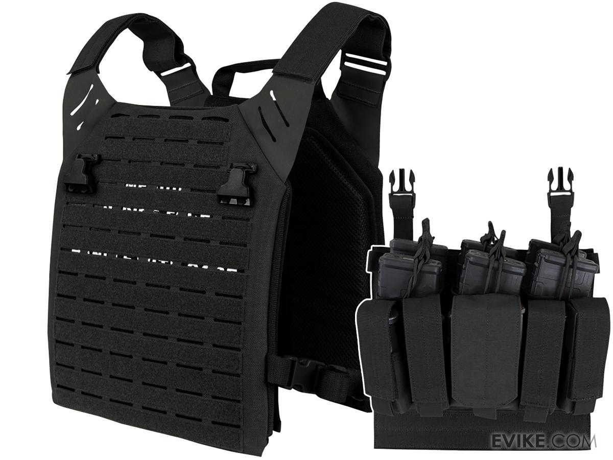 Condor LCS Vanquish Armor System (Color: Black / Add Recon Magazine ...