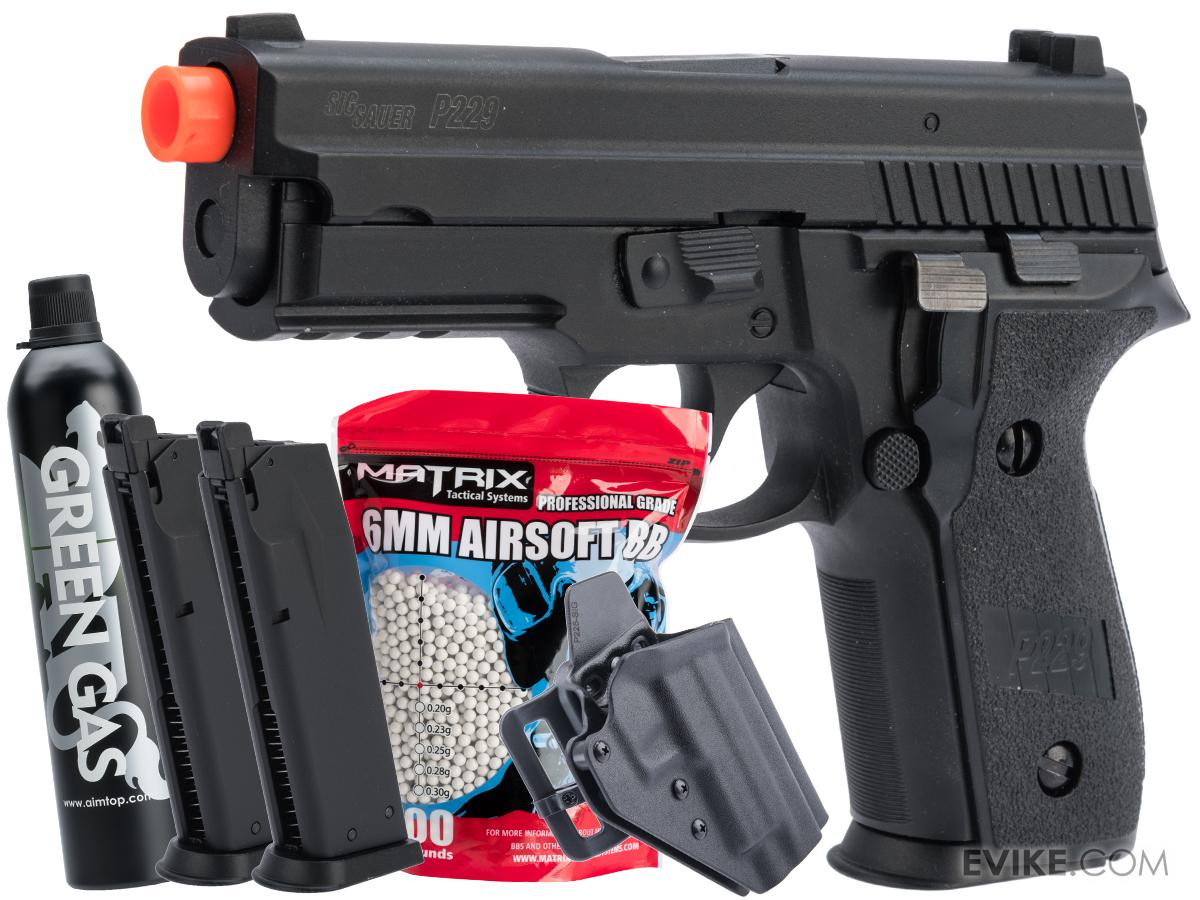 SIG Sauer ProForce P229 Airsoft GBB Pistol (Model: Green Gas / Carry Package), Airsoft Guns, Gas ...