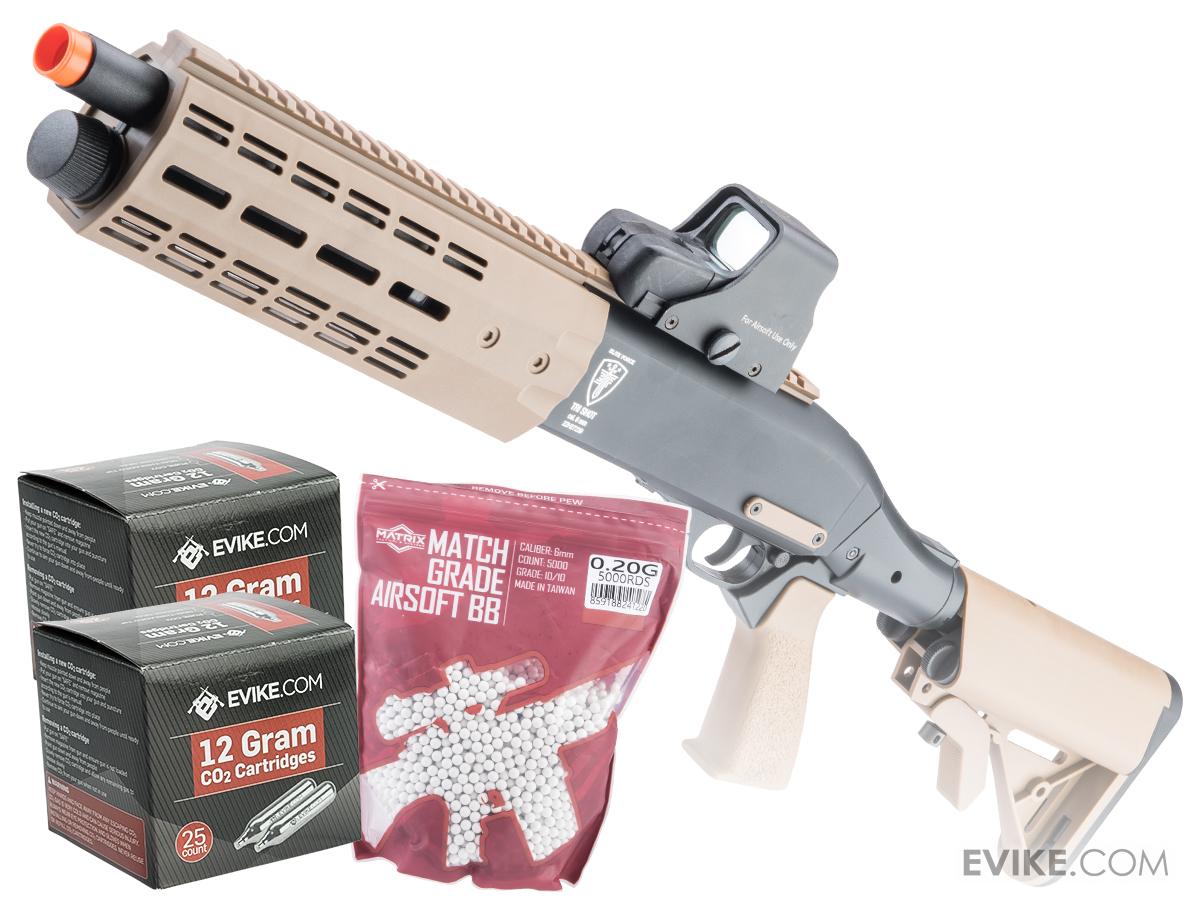 Elite Force GEN 2 Tactical Tri-Shot CO2 Powered Shotgun w/ M-LOK ...