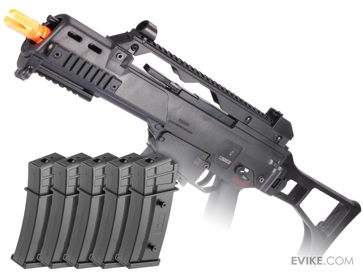 H&K G36C Competition Series Airsoft AEG Rifle by Umarex (Color: Black / Reload Package), Airsoft ...