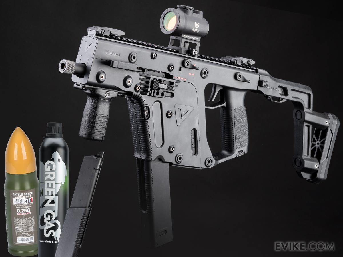 Krytac KRISS Vector Gas Blowback Airsoft GBB SMG (Color: Black ...