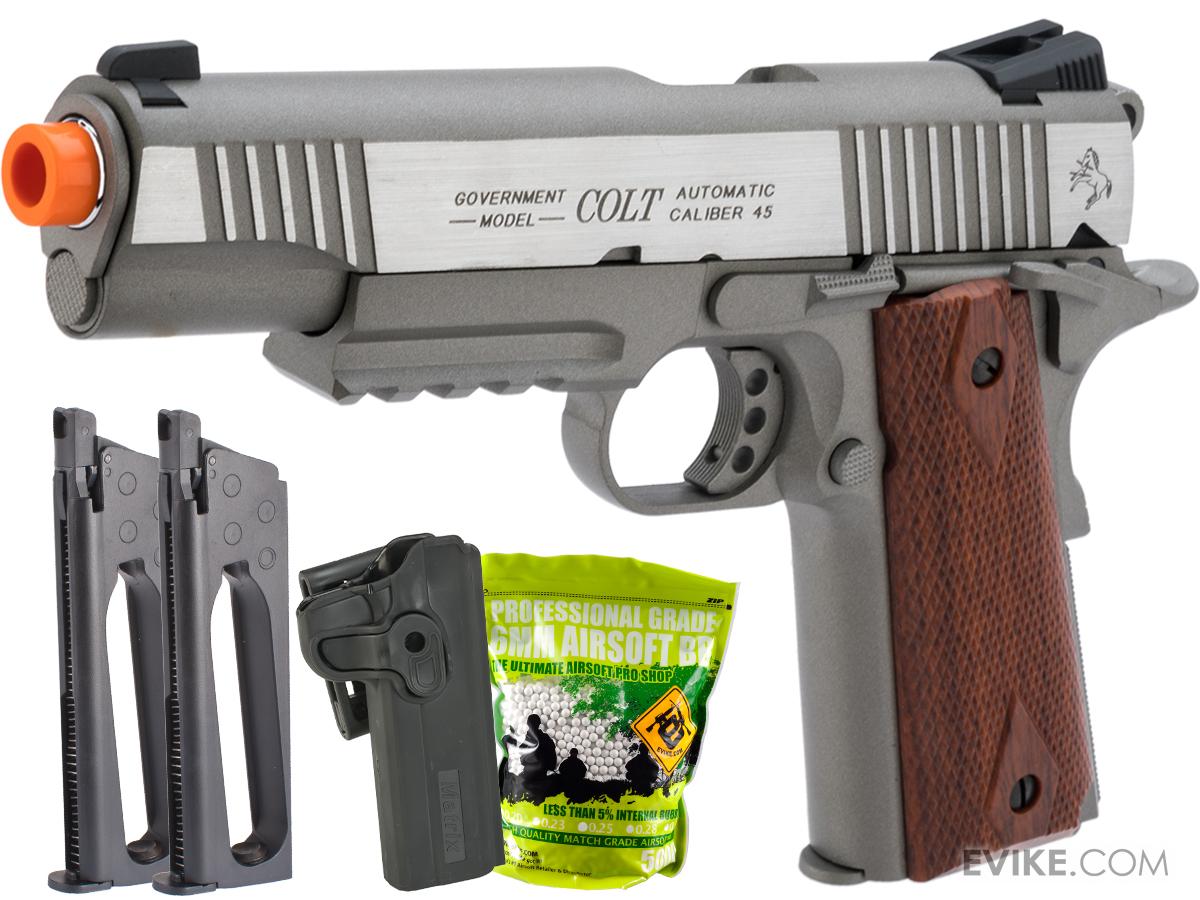 Colt Licensed 1911 Tactical Full Metal CO2 Airsoft Gas Blowback Pistol ...