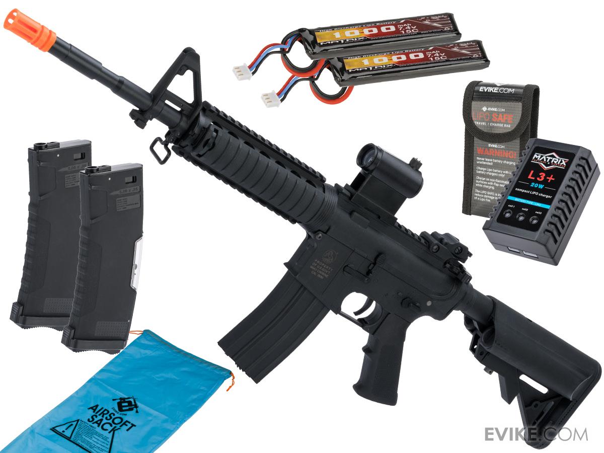 Colt Licensed Sportsline M4 AEG by Cybergun (Model: M4 RIS w/ Two Piece Quadrail / Go Airsoft ...