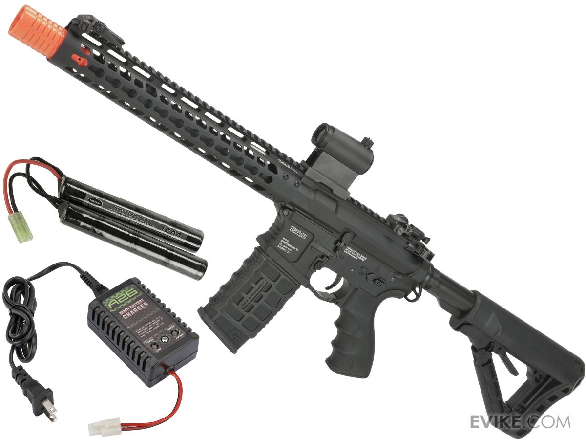 G&G GC16 "Wild Hog" Full Metal Airsoft AEG Rifle (Model: 12" Keymod / 9.6 Butterfly Battery ...