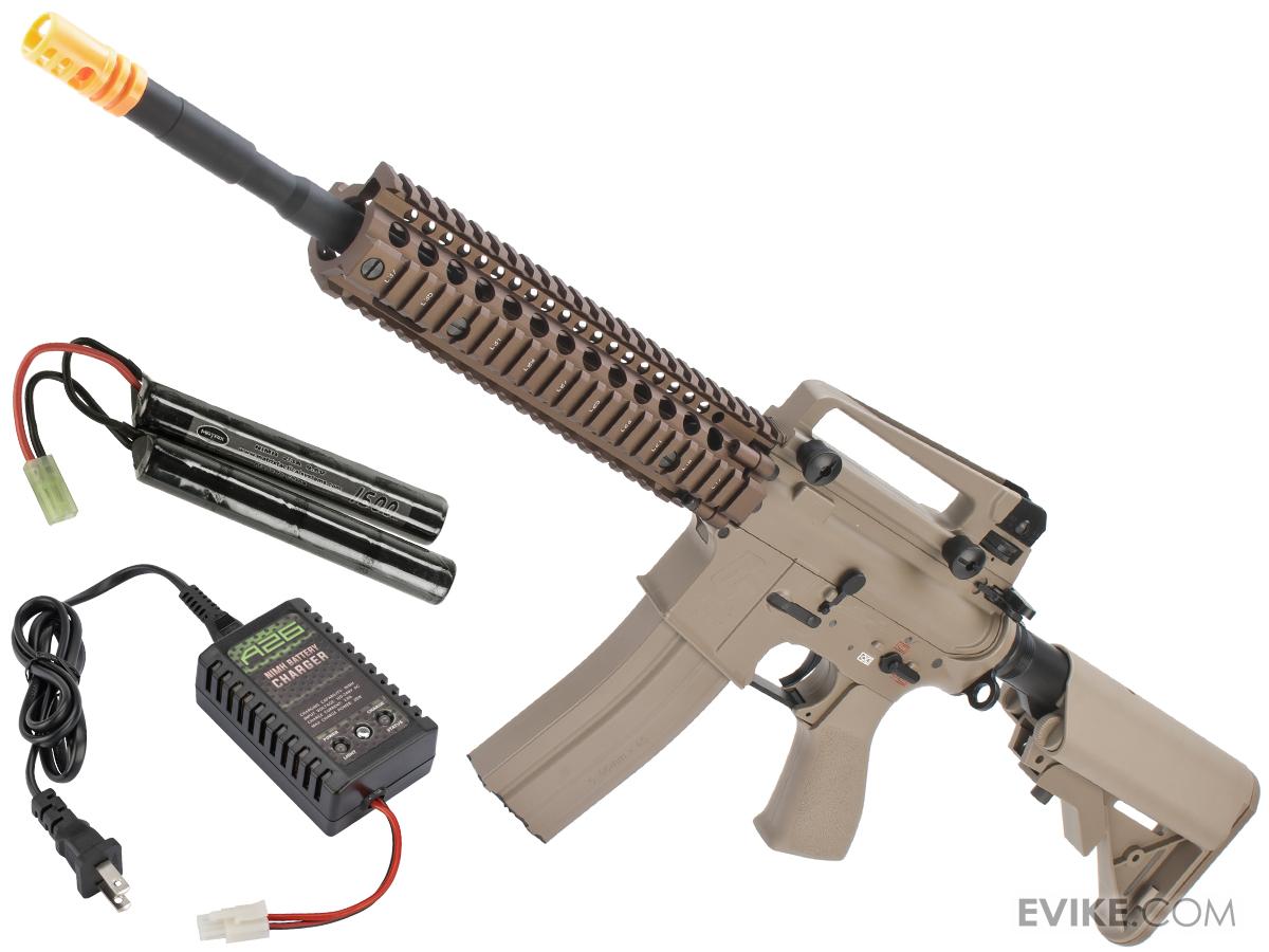 Custom G&G Daniel Defense Mk18 RIS-II M4 Airsoft AEG Rifle w/ Crane ...