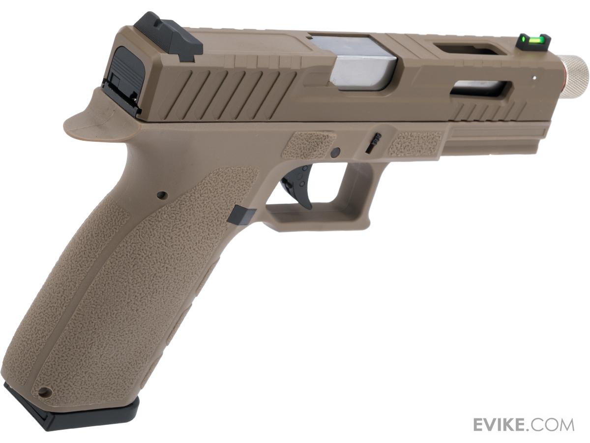 KJW KP-12 Polymer Frame Gas Blowback Airsoft Pistol (Model: Full Auto ...