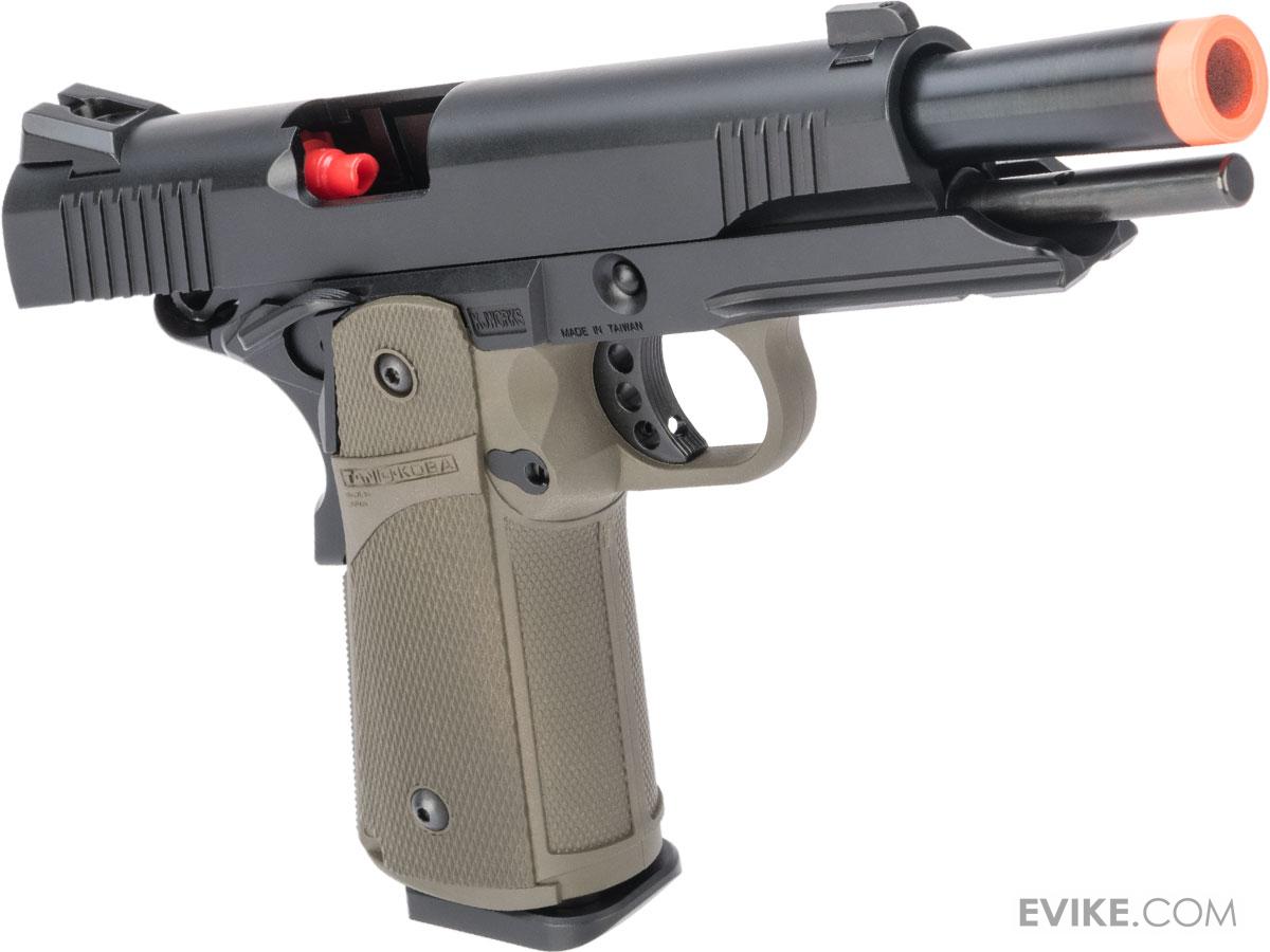 KJW 1911 Tactical HI-CAPA Gas / CO2 Gas Blowback Airsoft Pistol (Package: OD Green / Pistol Only ...