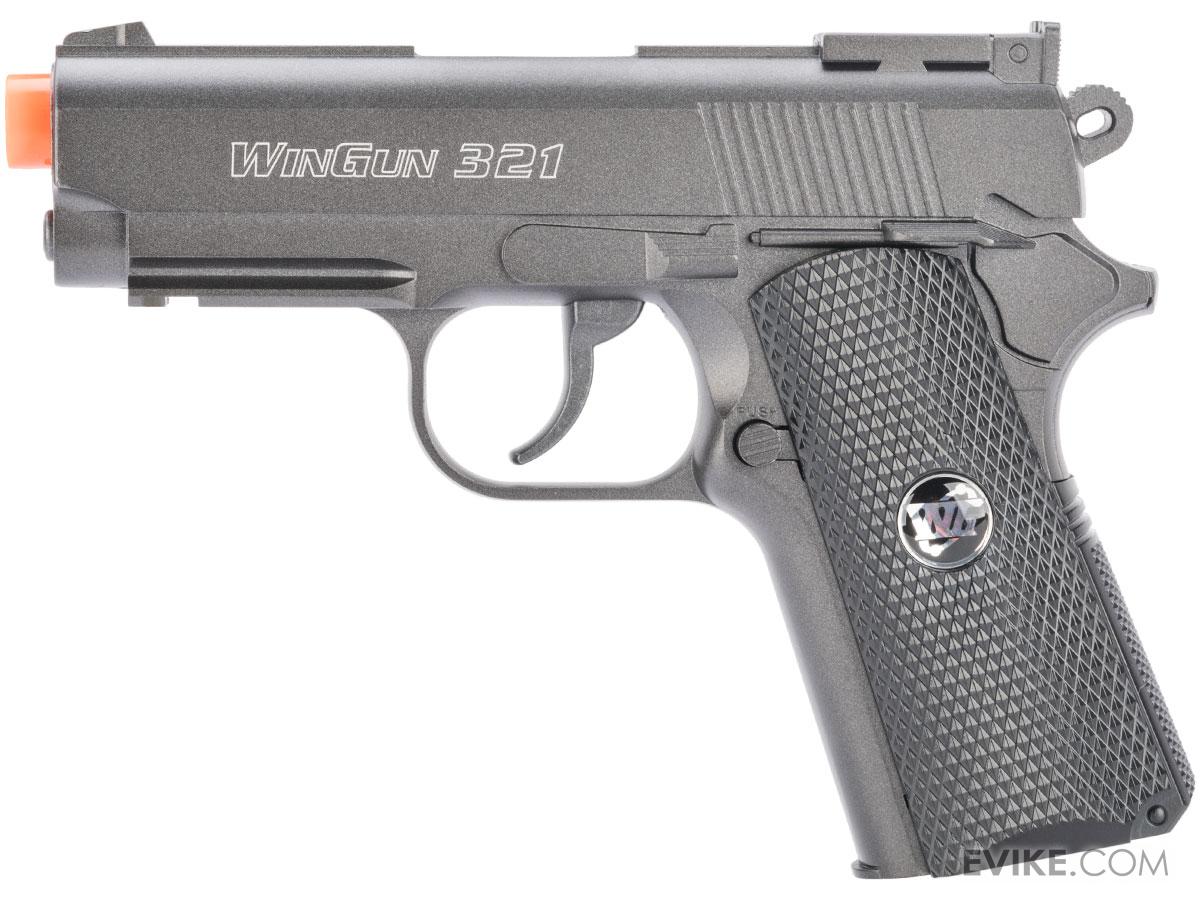 WG High Power 1911 Compact Airsoft CO2 Powered Gas Pistol (Color: Black ...