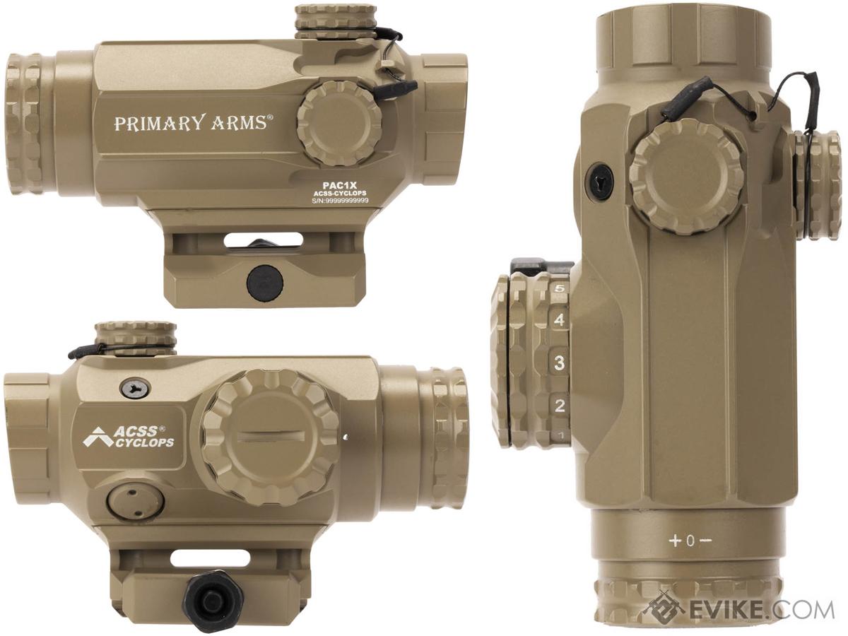 Primary Arms 1X Compact Prism Scope w/ Illuminated ACSS Cyclops Reticle ...