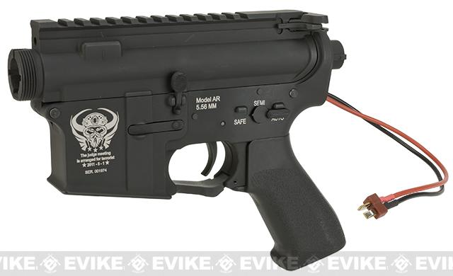 G&P Complete M4 Metal Receiver & Gearbox Airsoft AEG ProKit (Skull Frog ...