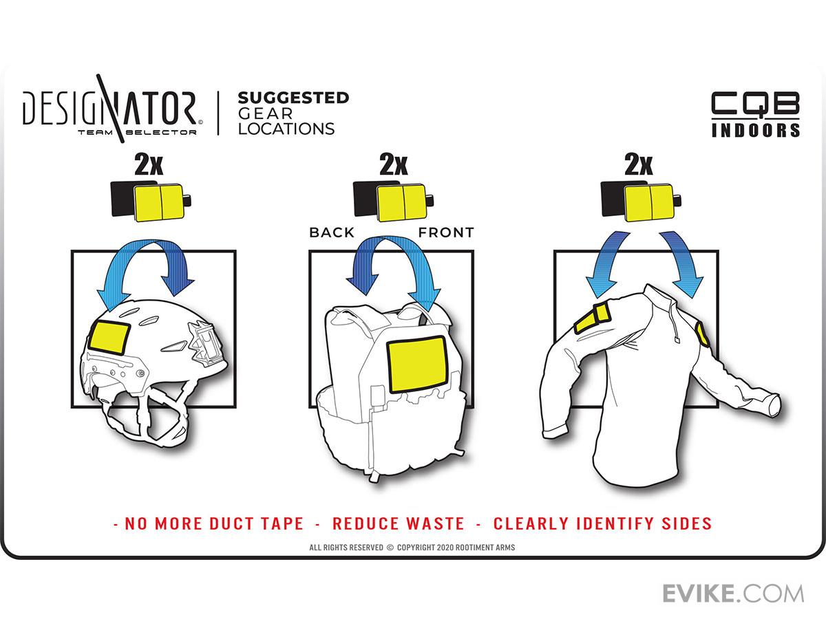 Rootiment Arms "Designator" PVC IFF Patch (Color: Blue / Yellow / 2 ...