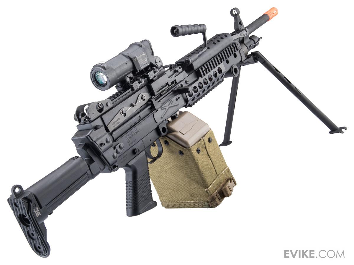 Lambda Defence Mk48 MOD 1 Airsoft AEG Machine Gun (Model: Retractable Stock), Airsoft Guns ...