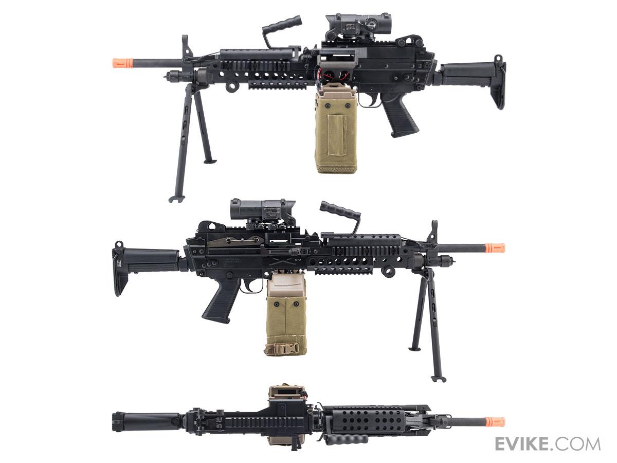 Lambda Defence Mk48 MOD 1 Airsoft AEG Machine Gun (Model: Retractable Stock), Airsoft Guns ...