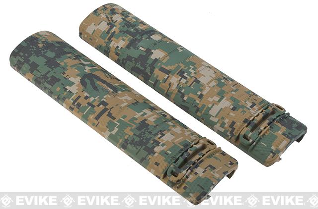 DYTAC 6" Camo Polymer Airsoft Rail Covers - Set of 2 (Color: Digital ...