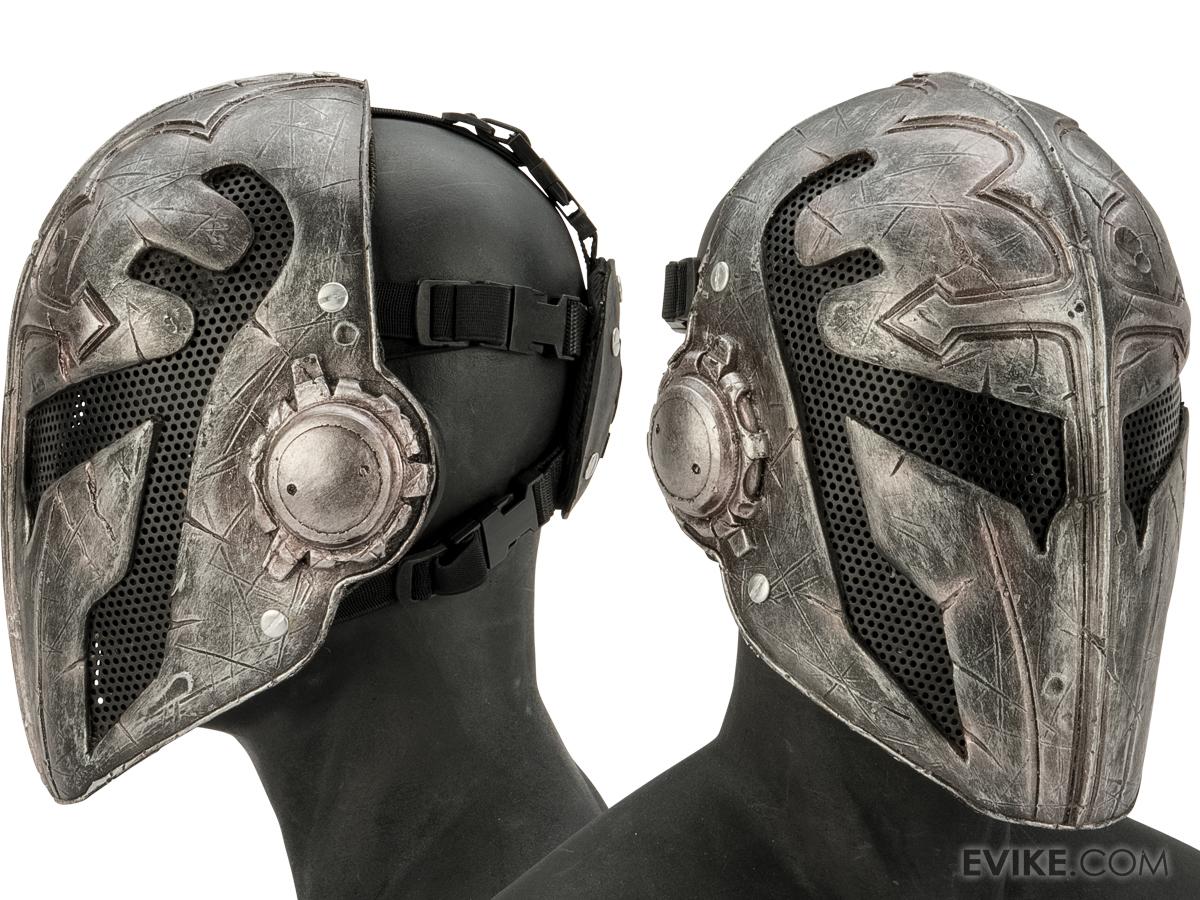 Evike.com R-Custom Fiberglass Wire Mesh "Templar" Mask - Black ...