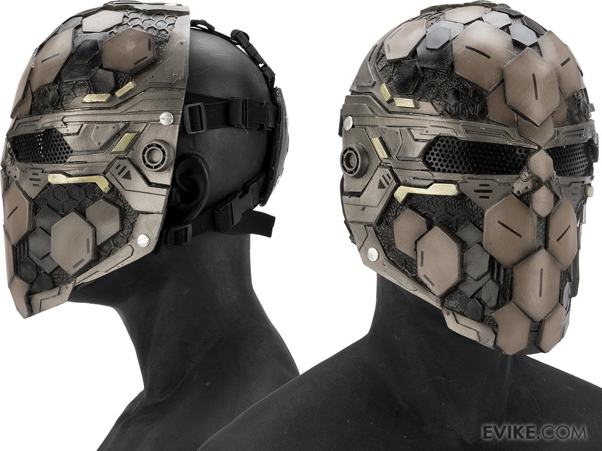 Evike.com R-Custom Fiberglass "Cypher" Full Face Mask (Color: Desert ...