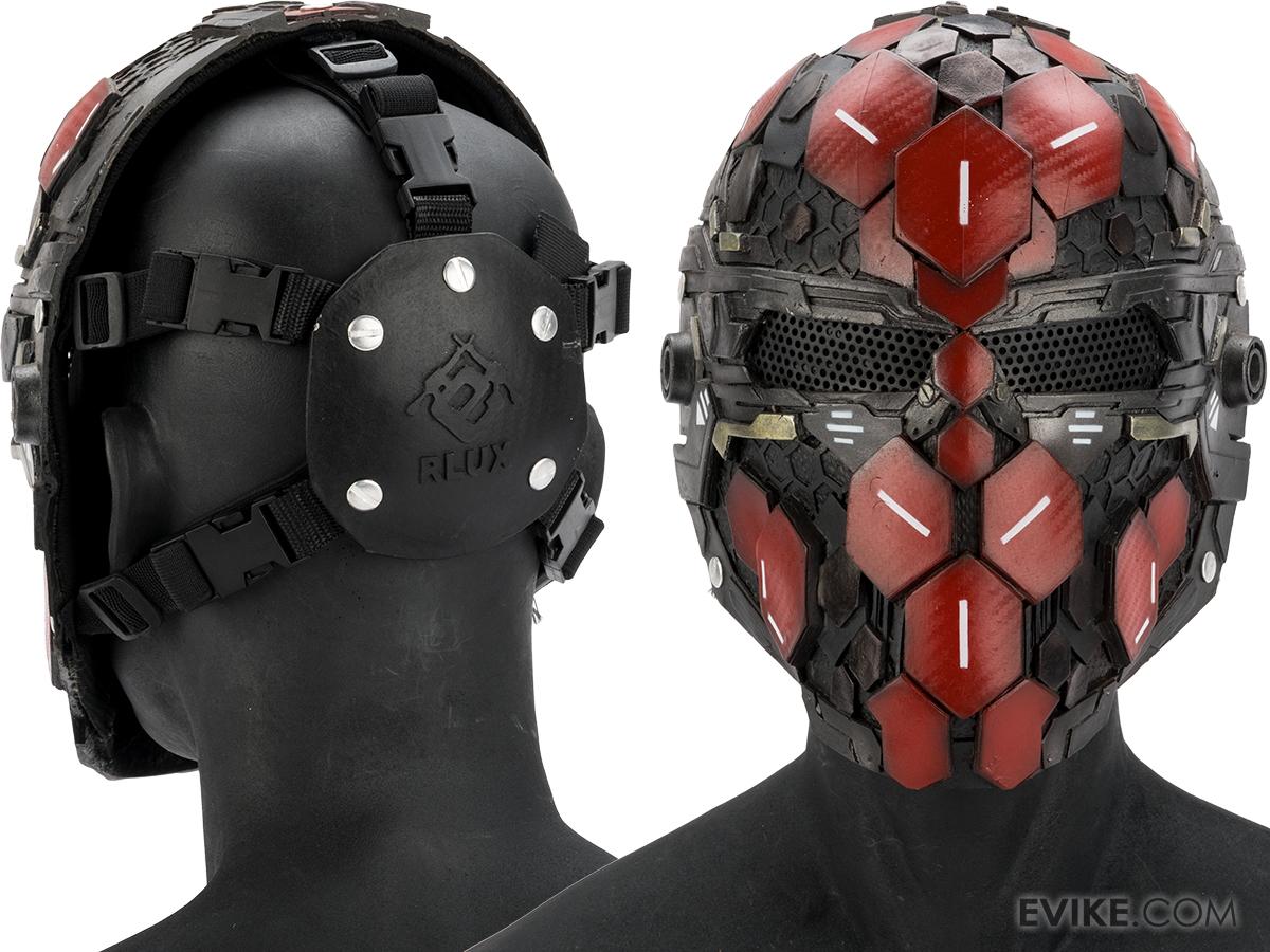 Evike.com R-Custom Fiberglass "Cypher" Full Face Mask (Color: Black Red ...