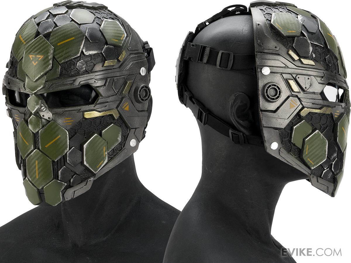 Evike.com R-Custom Fiberglass "Cypher" Full Face Mask (Color: OD Green ...