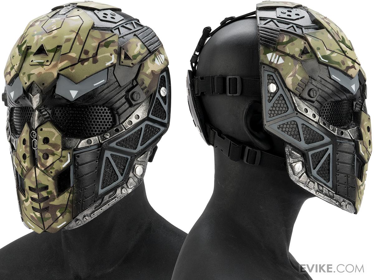 Evike.com R-Custom Fiberglass "Raptor" Full Face Mask (Color: Woodland ...