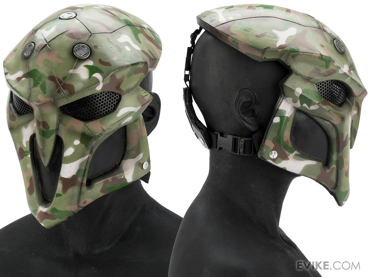Evike.com R-Custom Fiberglass "Reaper" Full Face Mask (Color: Woodland ...