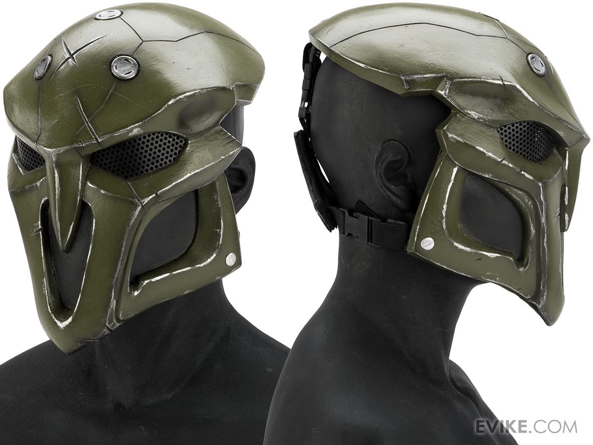 Evike.com R-Custom Fiberglass "Reaper" Full Face Mask (Color: OD Green ...