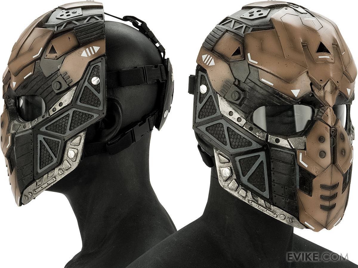 Evike.com R-Custom Fiberglass "Raptor" Full Face Mask (Color: Desert ...