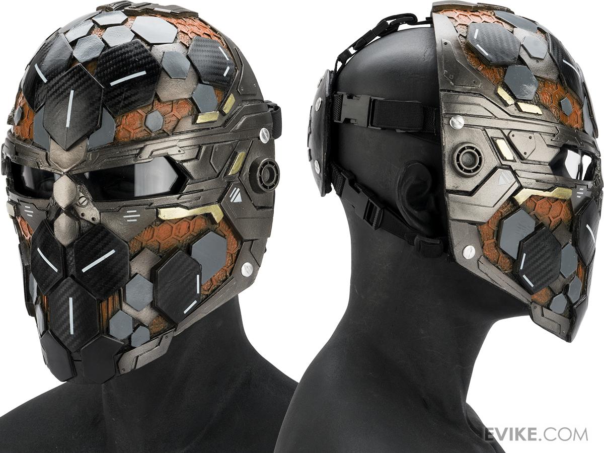Evike.com R-Custom Fiberglass "Cypher" Full Face Mask (Color: Black ...