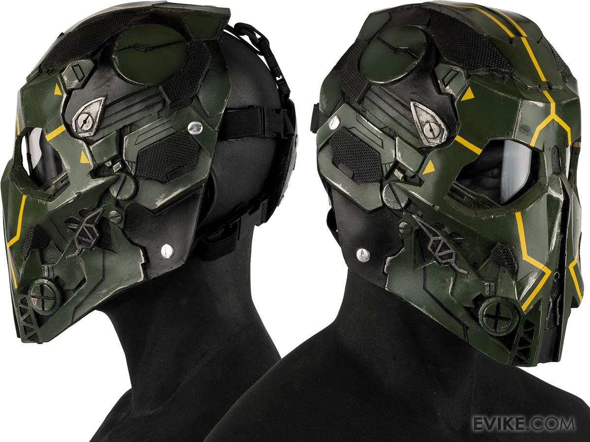 Evike.com R-Custom Fiberglass "Stalker" Full Face Mask (Color: Green ...
