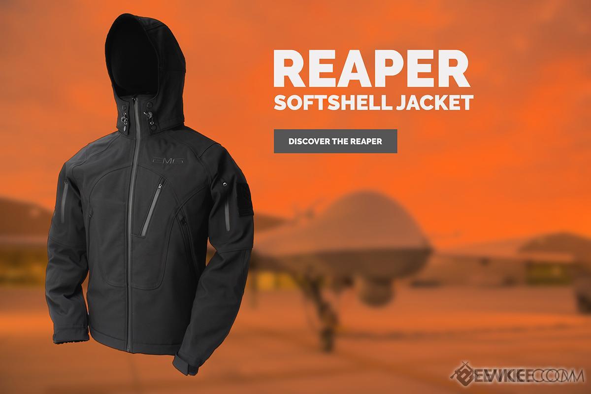 EMG Reaper Softshell Jacket - Black (Size: Large) | Evike.com