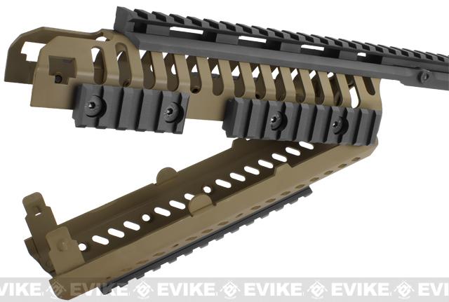 A&K Selective Rails System for M4 series Airsoft Rifles (Color: Dark ...