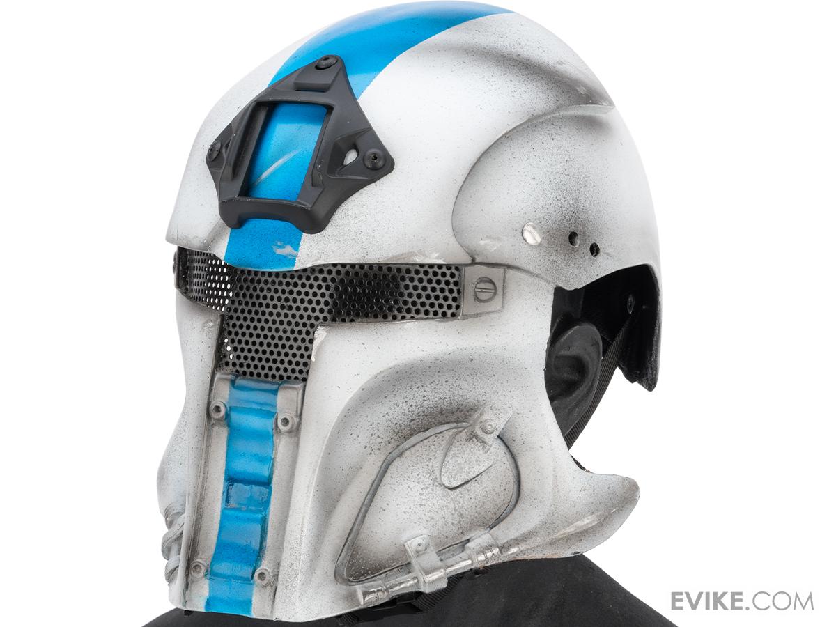 Evike.com R-Custom Fiberglass "Galactac" Full Face Mask (Color: Blue ...