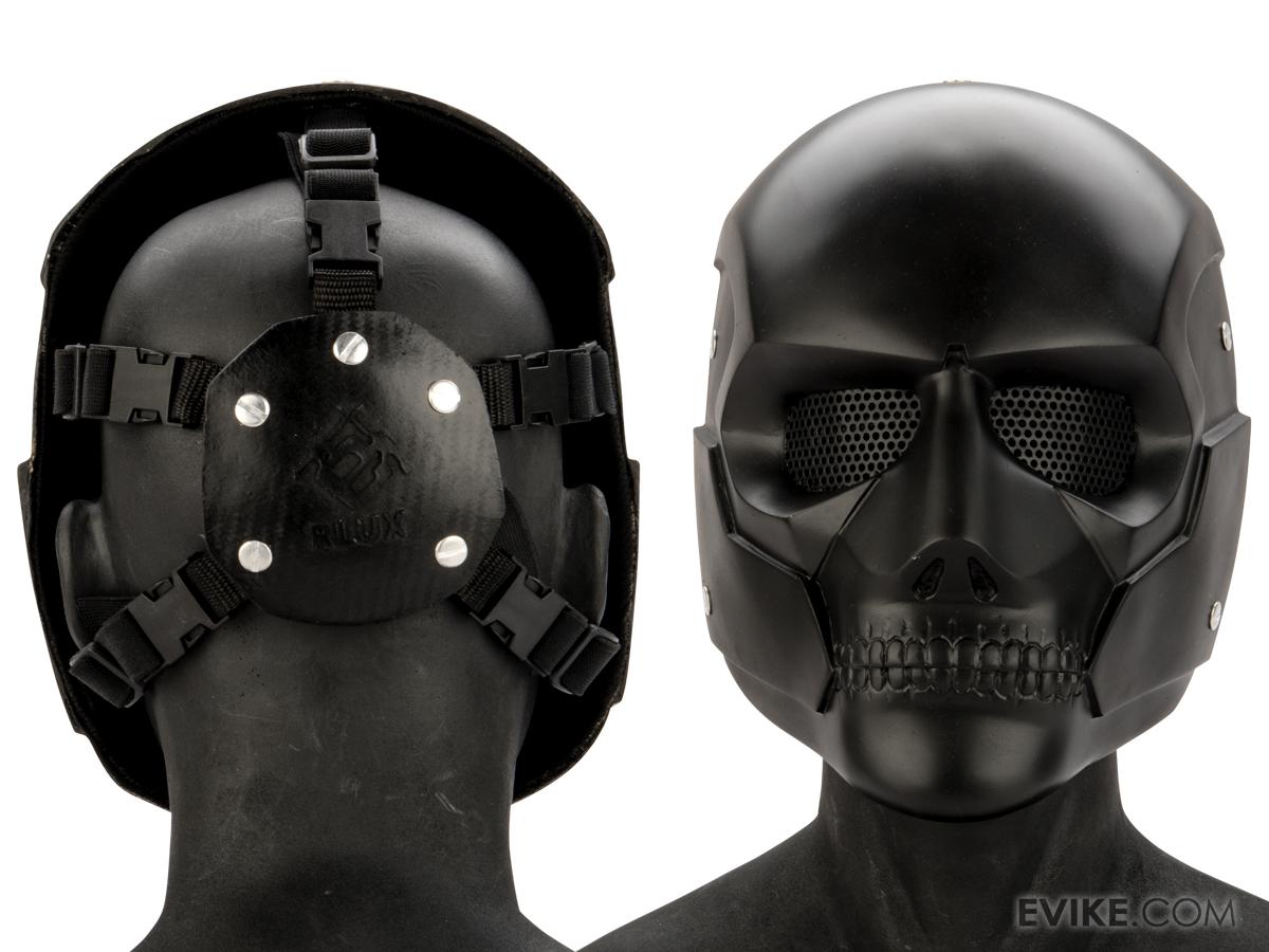 Evike.com R-Custom Luden Fiberglass Mask (Color: Black / Wire Mesh ...