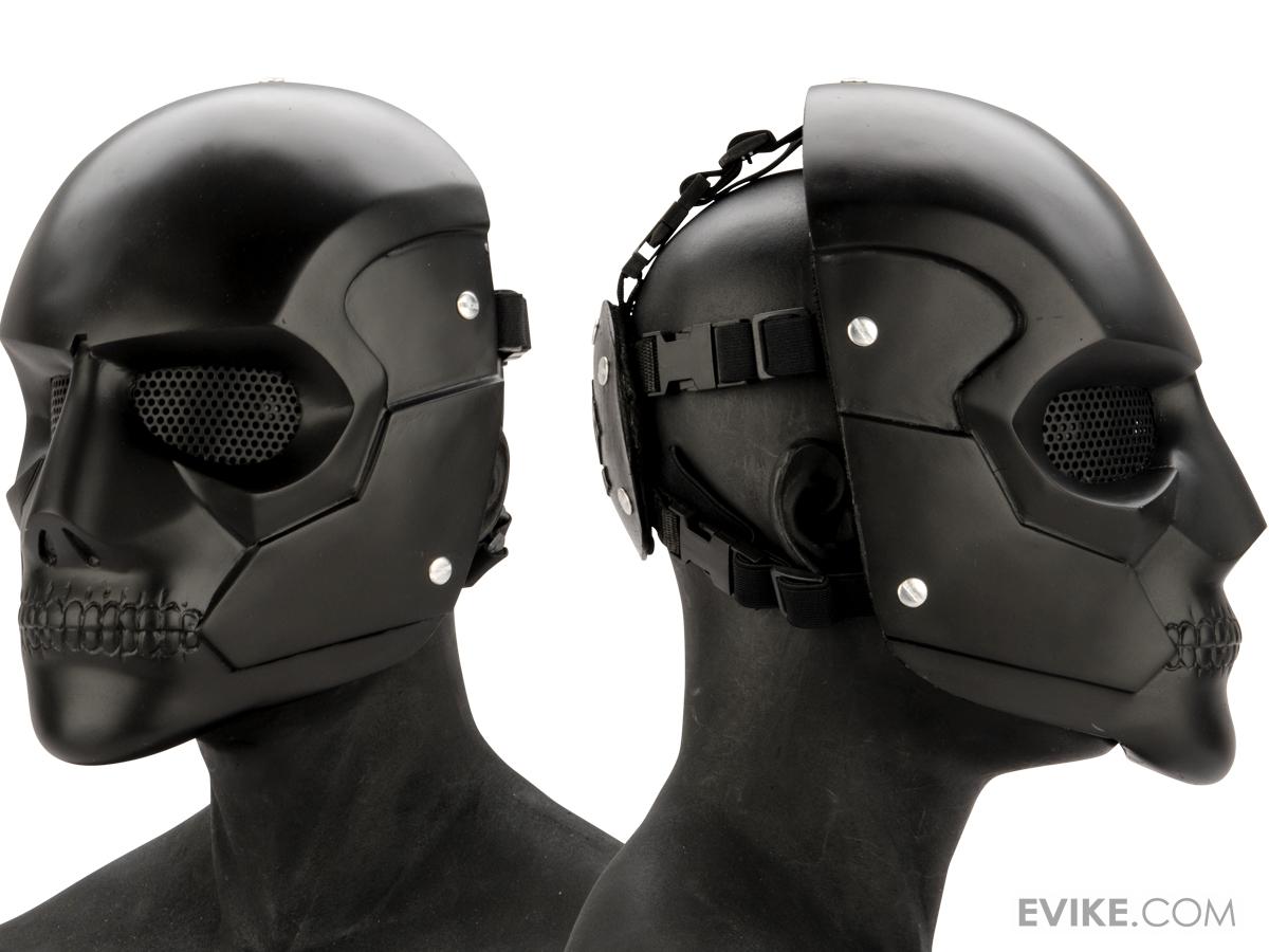 Evike.com R-Custom Luden Fiberglass Mask (Color: Black / Wire Mesh ...