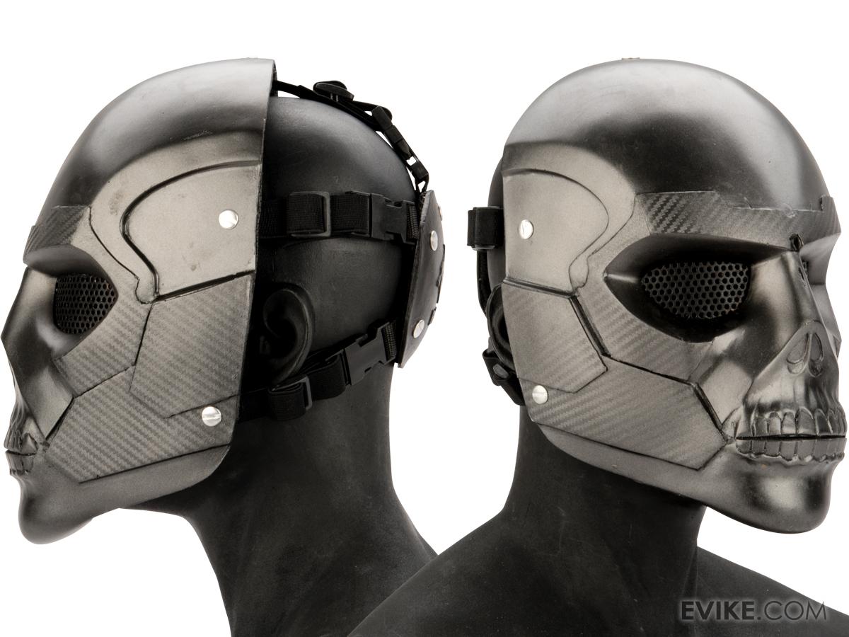 Evike.com R-Custom Luden Fiberglass Mask (Color: Carbon Fiber / Wire ...