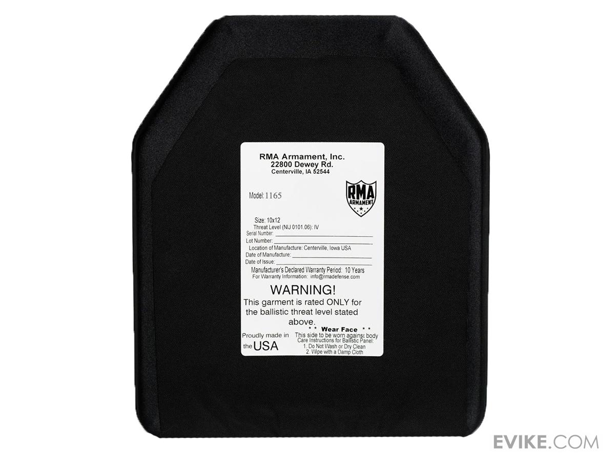 RMA Armament Level IV 1165mc Multi-Curve Armor Plate (Model: SAPI Cut ...