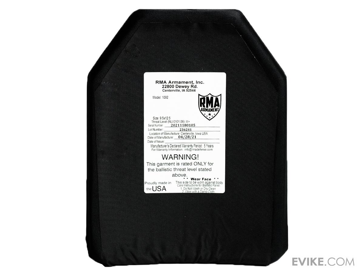 RMA Armament Level III+ 1092 Armor Plate Multi Curve (Model: SAPI Cut 9 ...