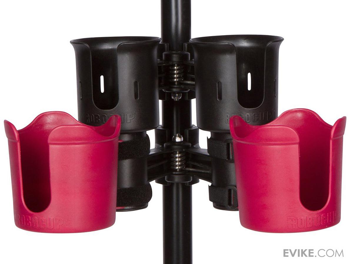 The RoboCup PLUS Portable Beverage Caddy / Cup Holder (Color: Red ...