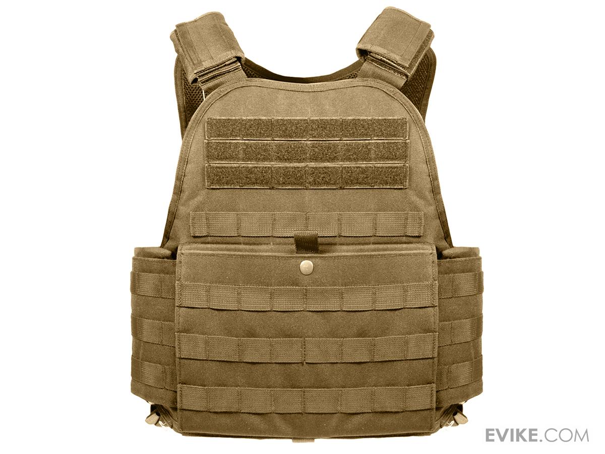 Rothco MOLLE Plate Carrier Vest (Color: Coyote Brown), Tactical Gear ...